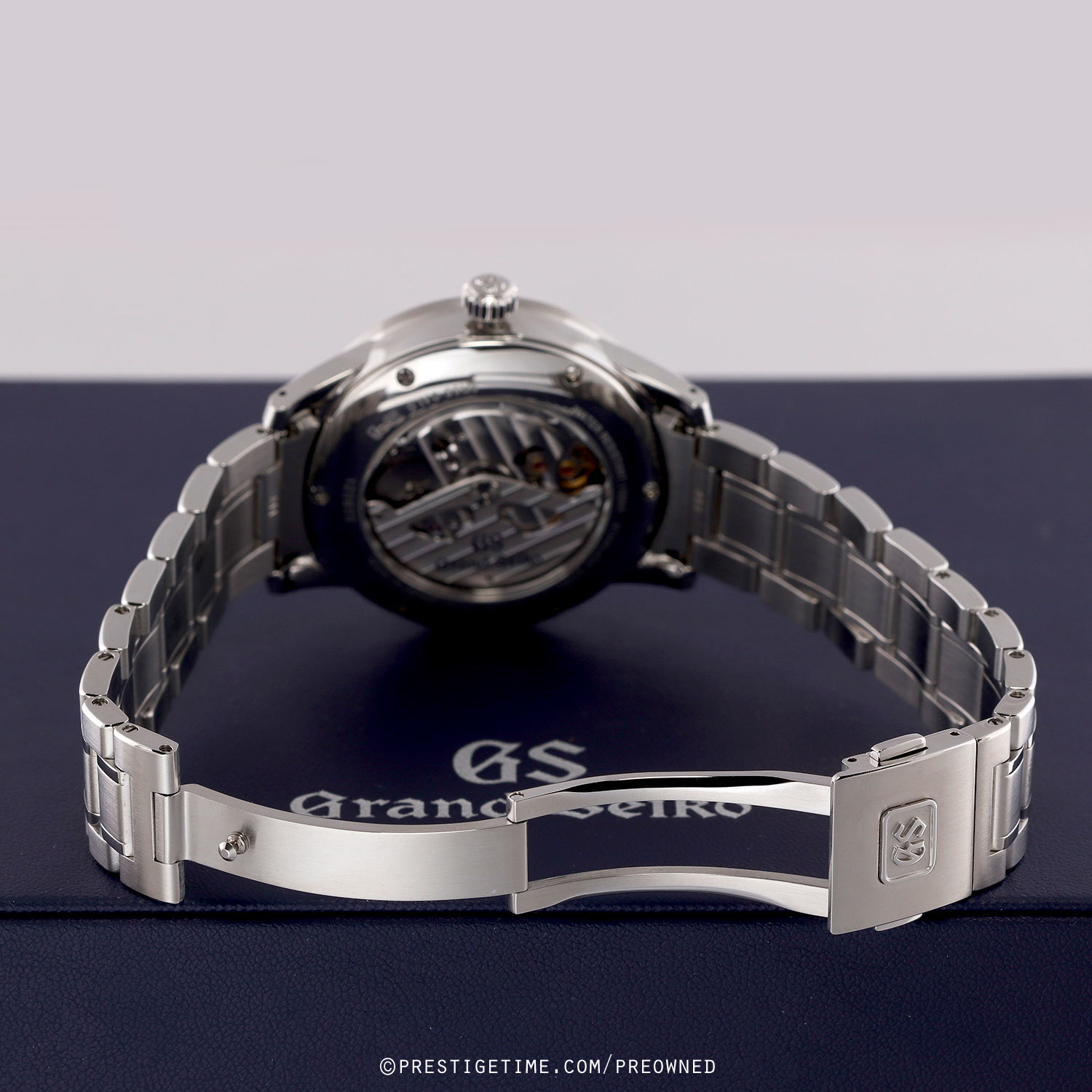 Pre-owned Grand Seiko Elegance Spring Drive GMT 40.2mm sbge271 Autumn Kanro